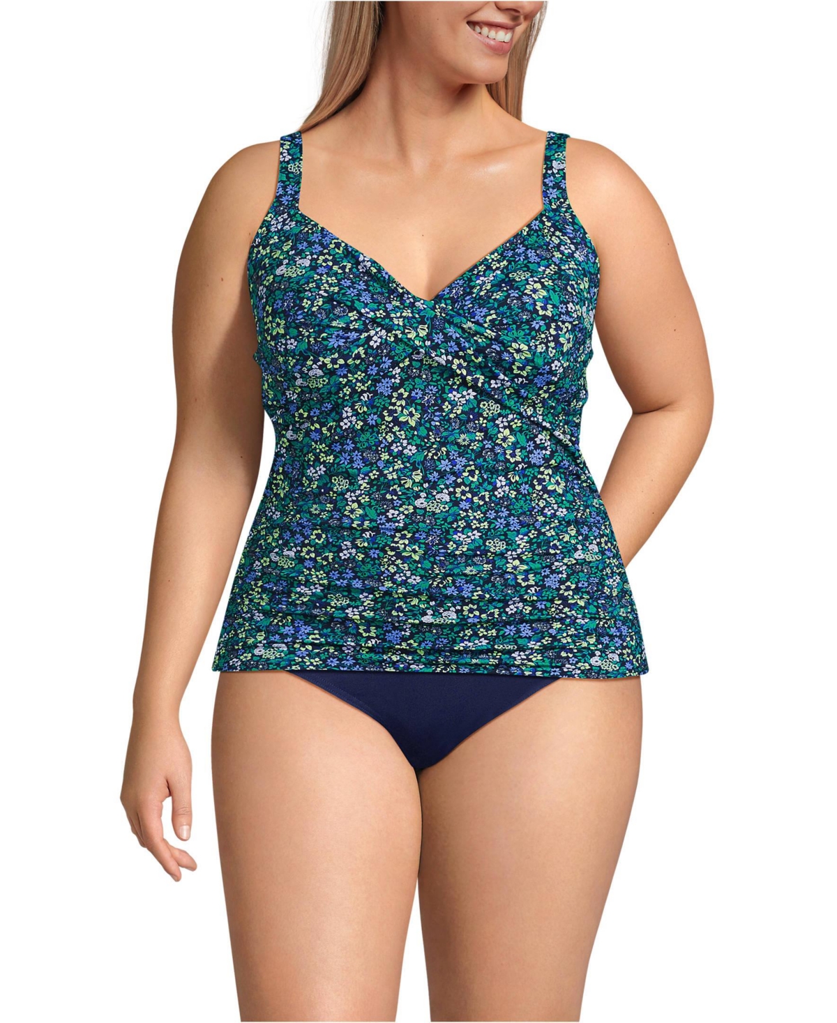 Click here for Lands End Womens Plus Size Chlorine Resistant V-Ne... prices