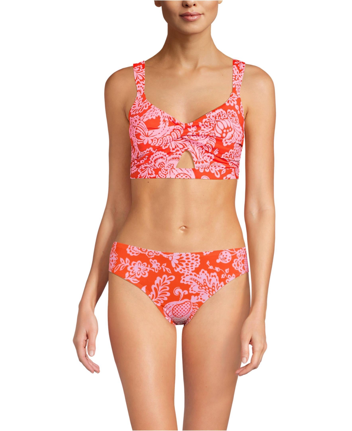 Click here for Lands End Womens Twist Front Bikini Top - Radiant... prices