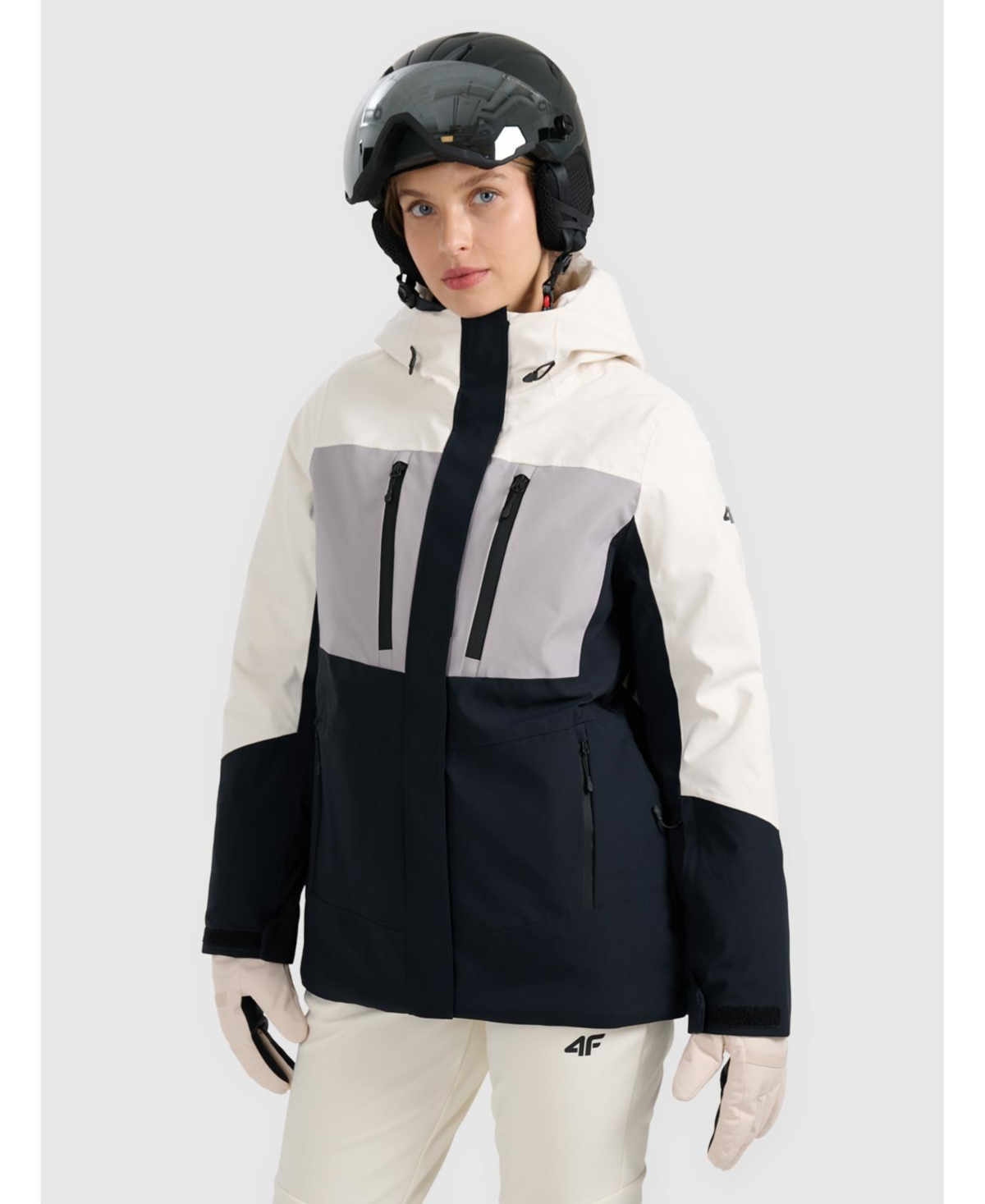 Click here for 4F Womens Ski Jacket Membrane 8000 - Open White prices