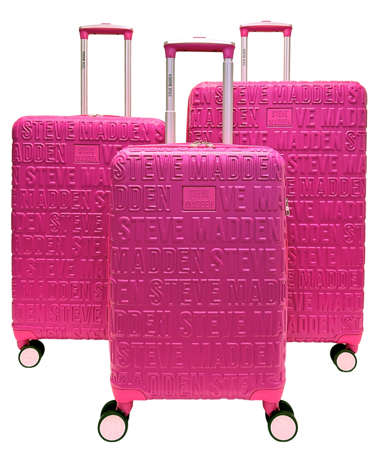 Click here for Steve Madden Deluxe 3-Pc. Luggage Set - Rose prices