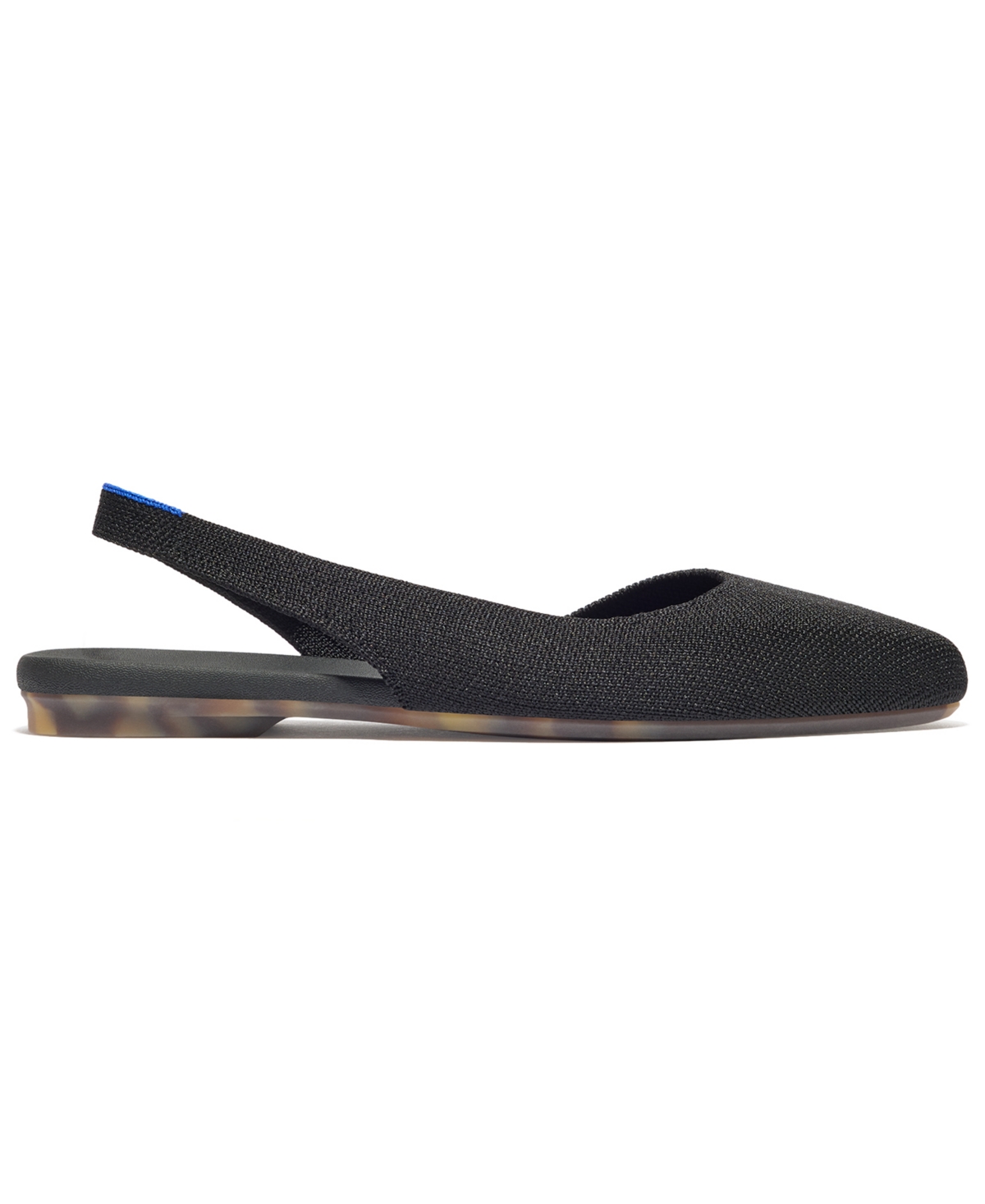 Rothys Womens Almond Slingback Flats - Black