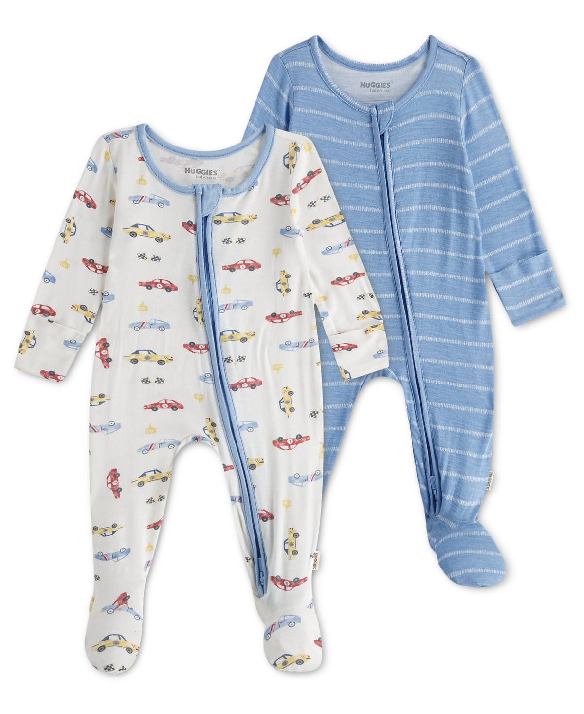 Click here for Huggies Baby Boys Crewneck Coverall  2-Pack Set -... prices