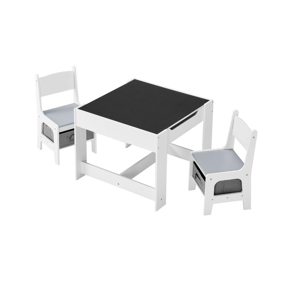 Click here for Slickblue Wooden Kids Table and 2 Chairs Set with... prices