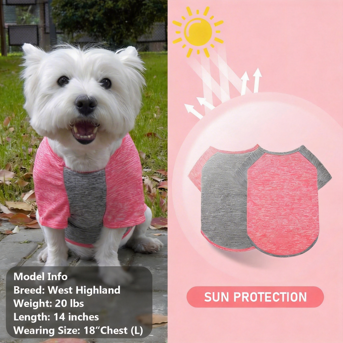 Click here for Aronkl 2-Pack Lightweight Athletic Dog T-Shirt wit... prices