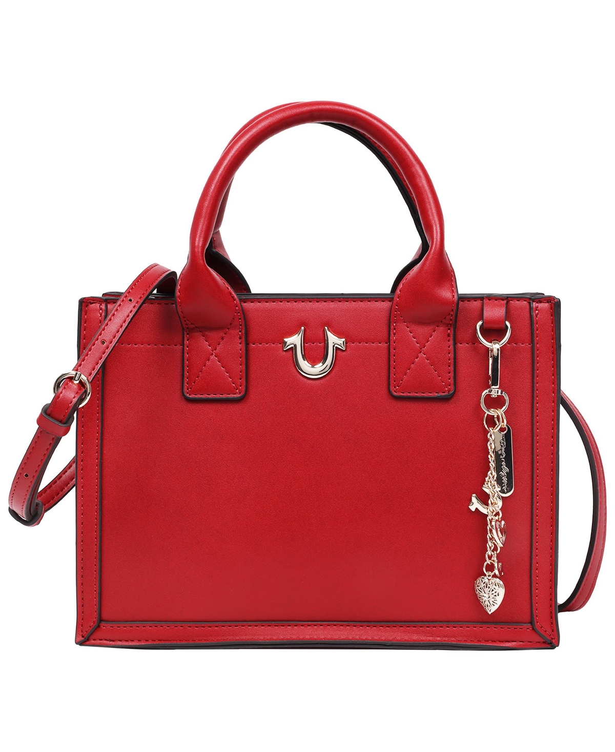 Click here for True Religion Women Modern Edge Charm Tote - Red prices