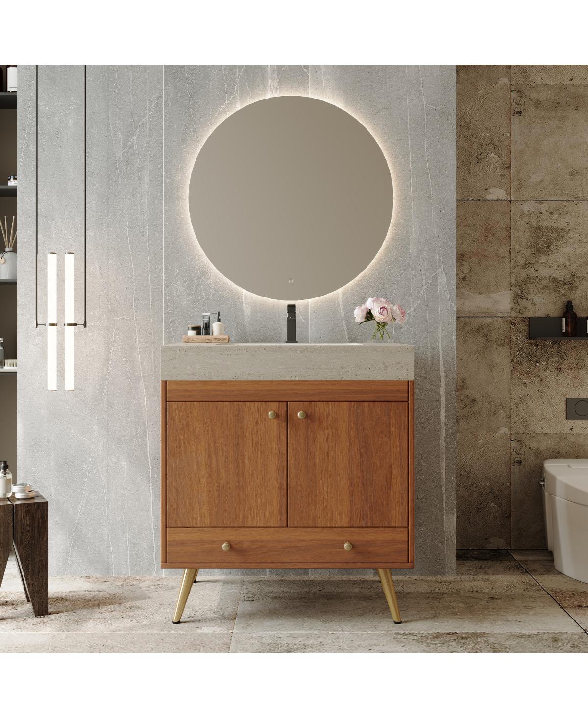 Click here for Sillysis 30 Freestanding Bathroom Vanity with Faux... prices
