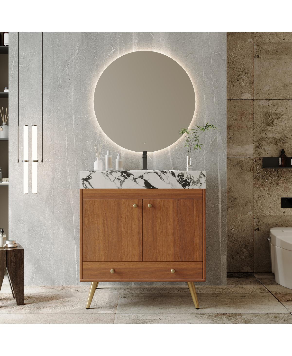 Click here for Sillysis 30 Freestanding Bathroom Vanity with Faux... prices