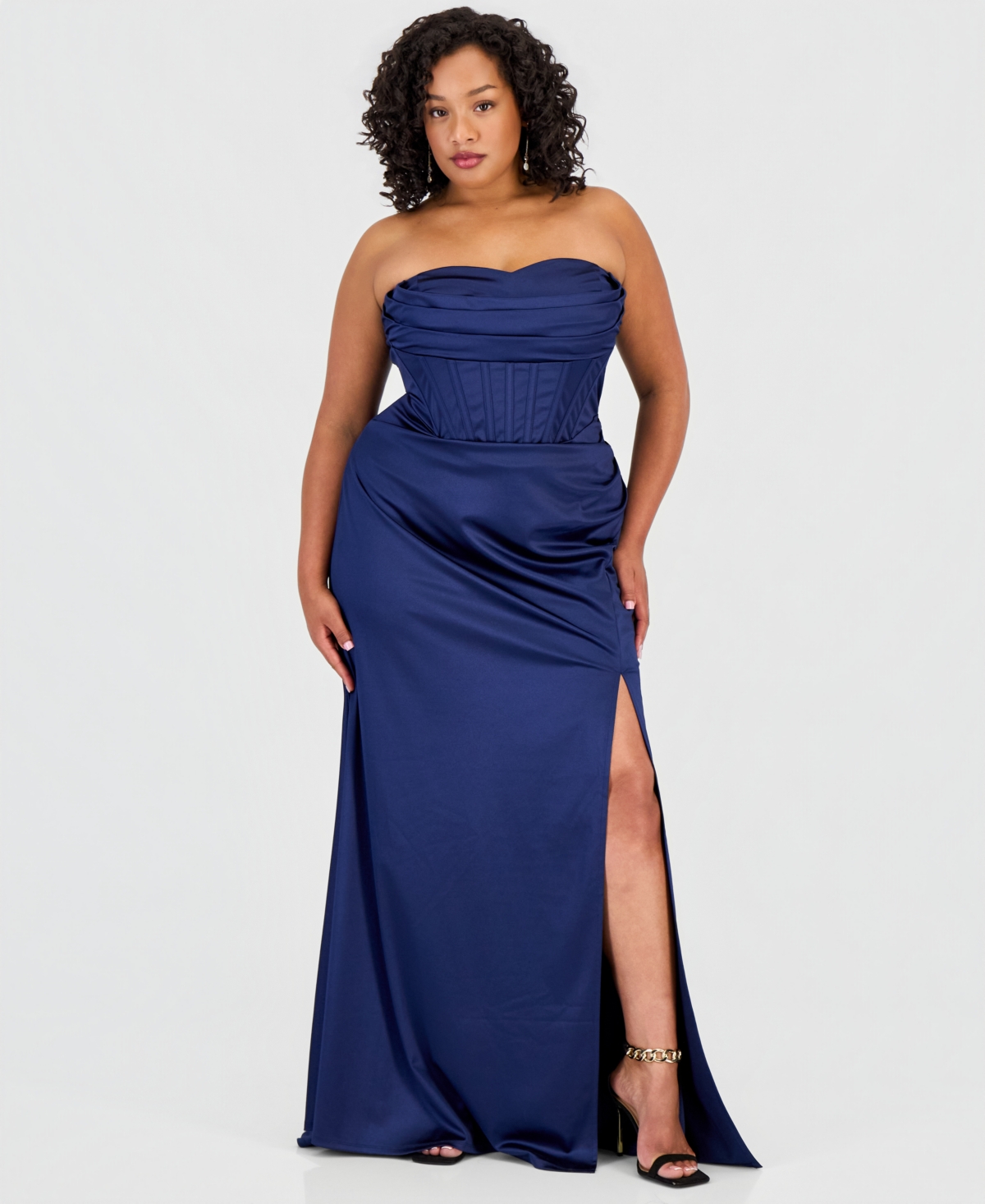 Click here for Katia Rae Trendy Plus Size Sweetheart-Neck Corset... prices