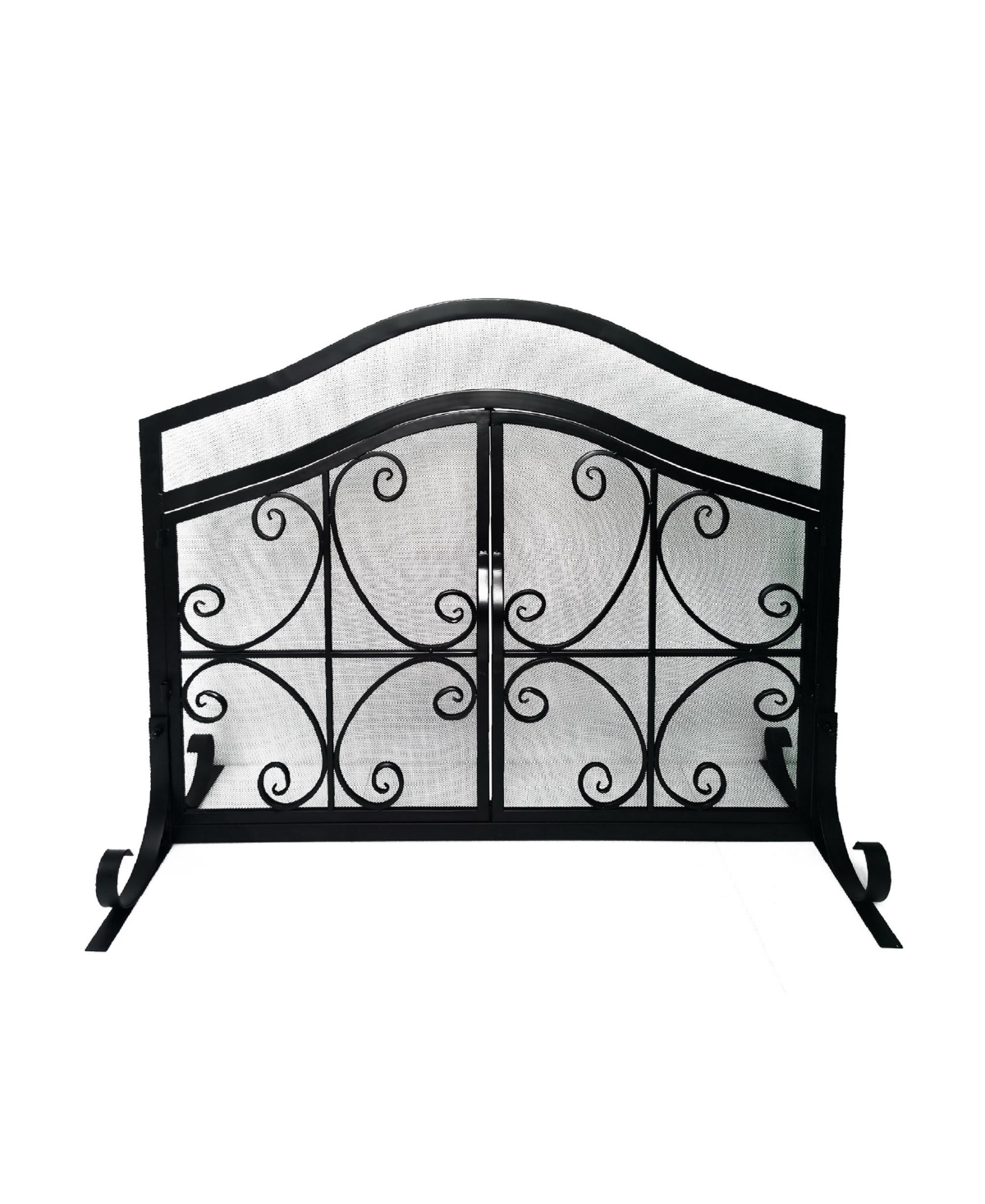 Click here for flynama Iron Fireplace Screen 43 Inch with Scrollw... prices