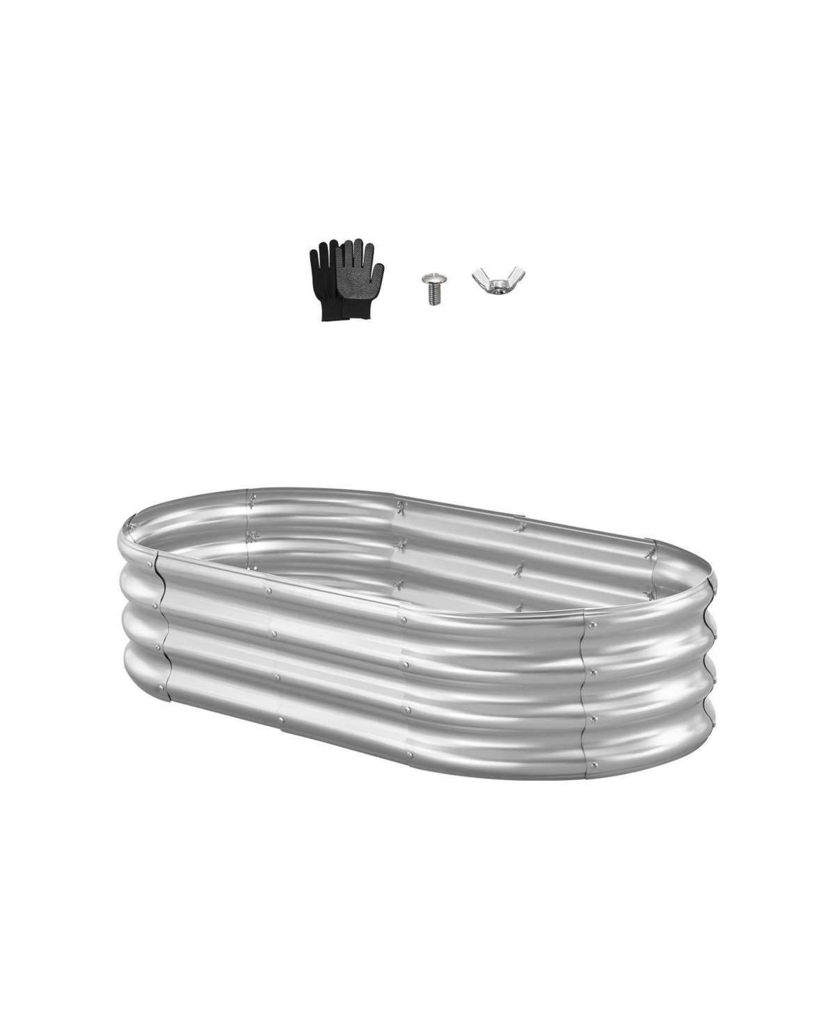 Click here for Slickblue Outdoor Metal Raised Bed for Vegetables... prices