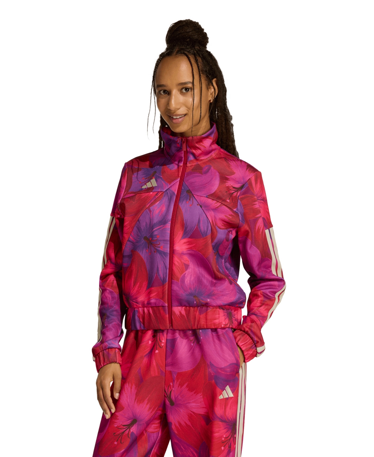 Click here for adidas Womens Adidas x Farm Rio Track Jacket - Pin... prices