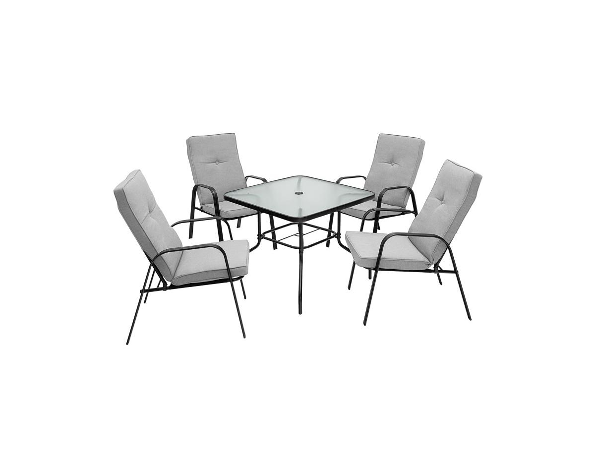 Click here for Slickblue Outdoor 5-Piece Dining Set with Stackabl... prices
