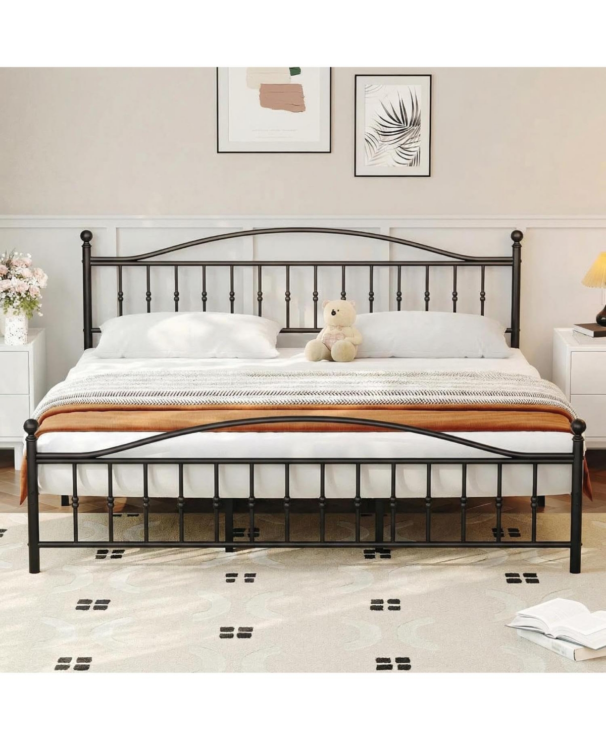 Click here for gaomon King Size Metal Platform Bed Frame with Vic... prices