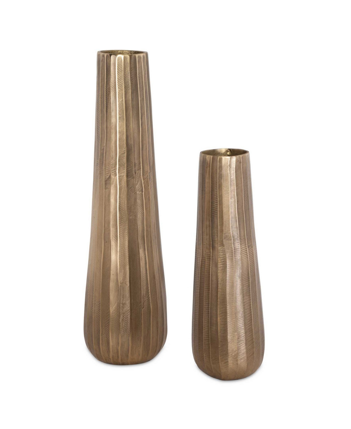 Click here for Uttermost Vertiforge Vases  Set of 2 - Gold prices