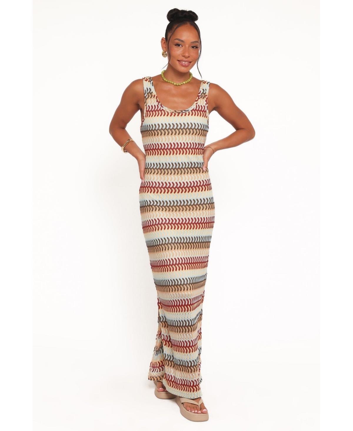Click here for Petal and Pup Womens Sommer Midi Dress - Multi str... prices
