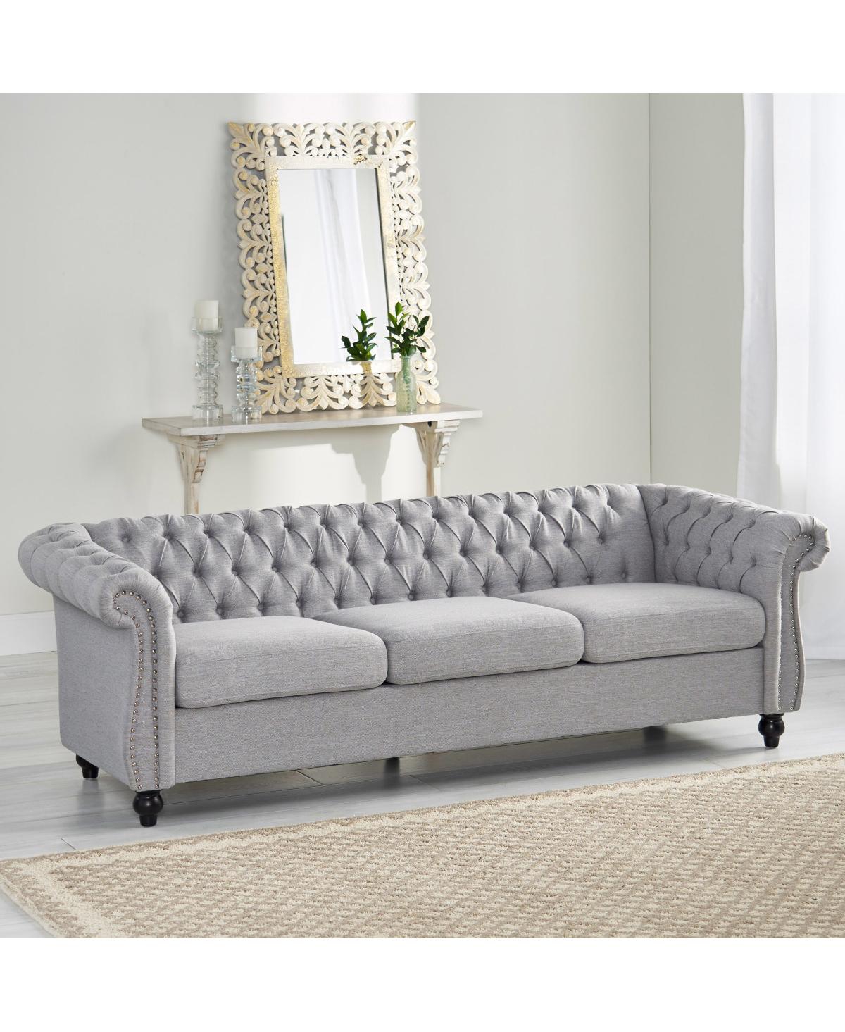 Click here for Streamdale Furniture Chesterfield Velvet Sofa with... prices
