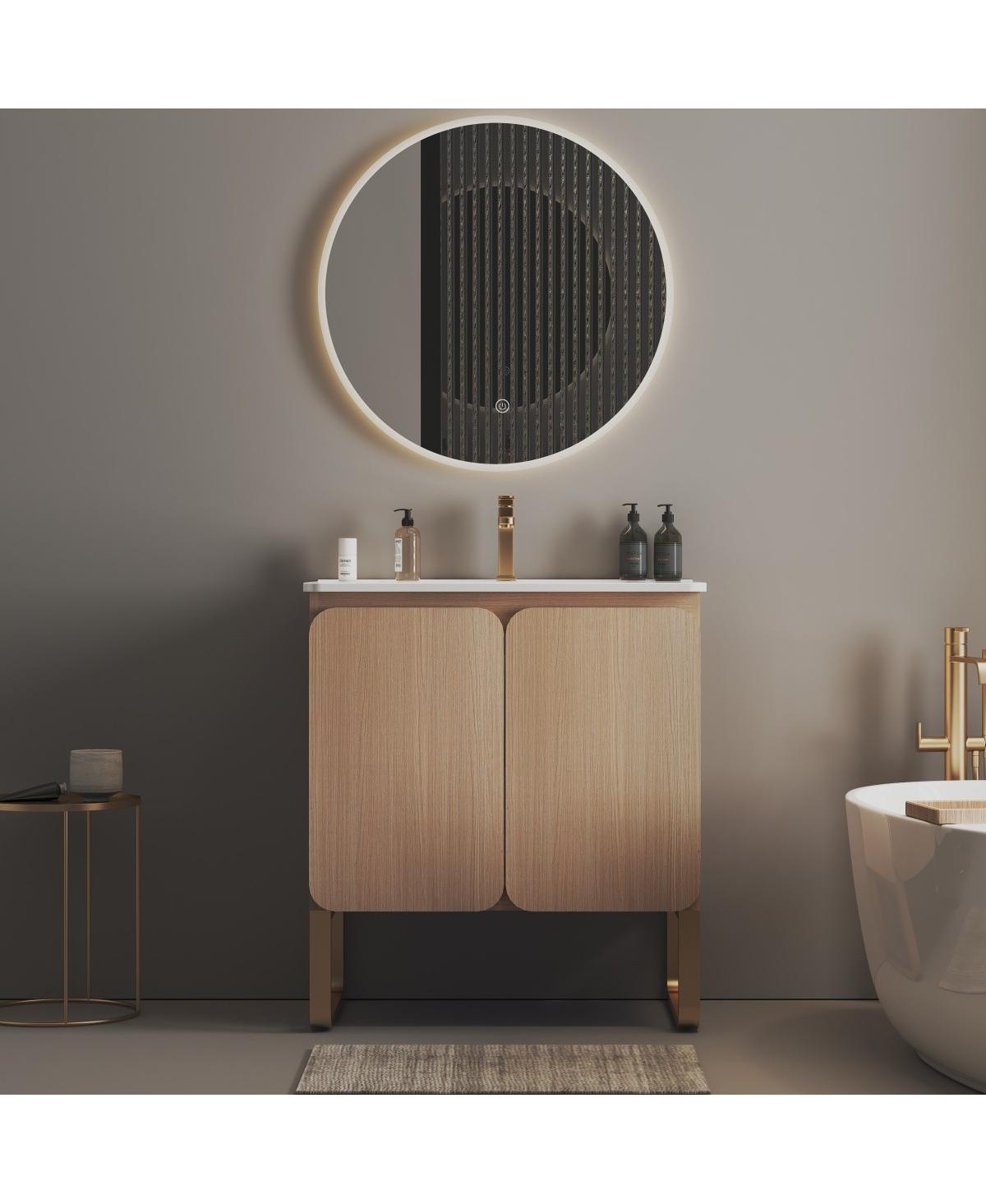 Click here for Sillysis 30" Light Oak Bathroom Vanity with S... prices