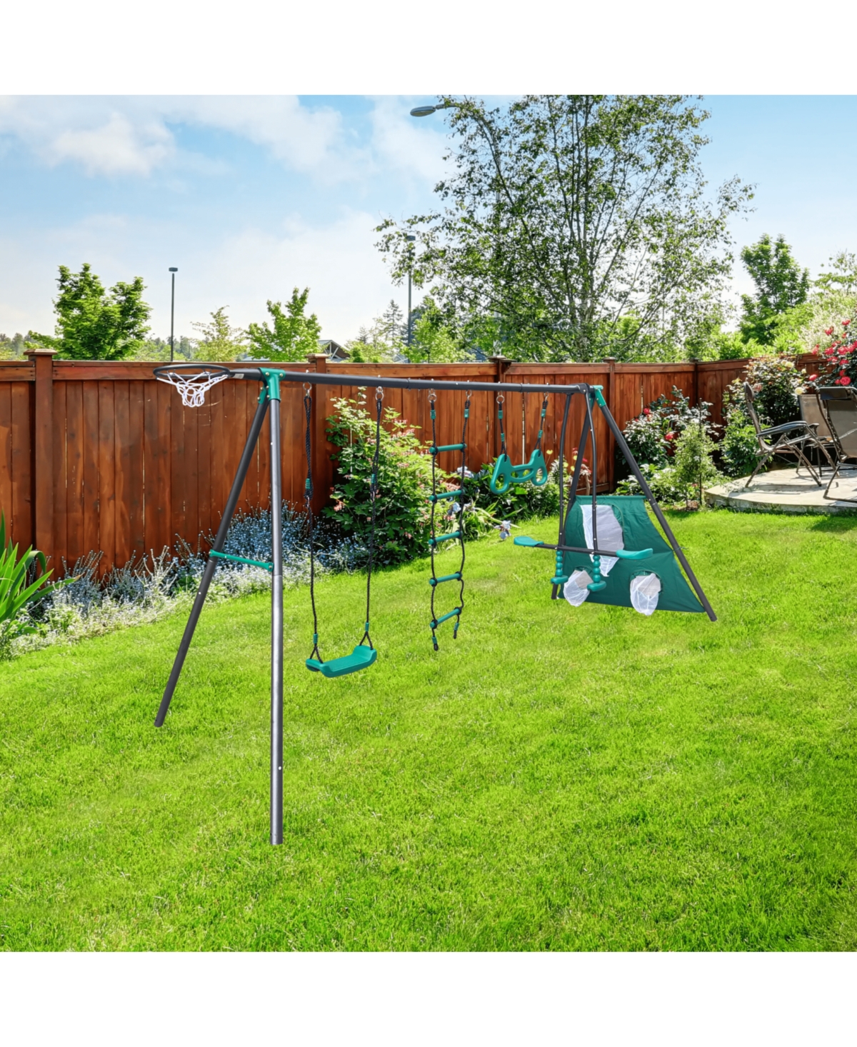 Click here for Streamdale Furniture Boys Four Swing Set Playgroun... prices