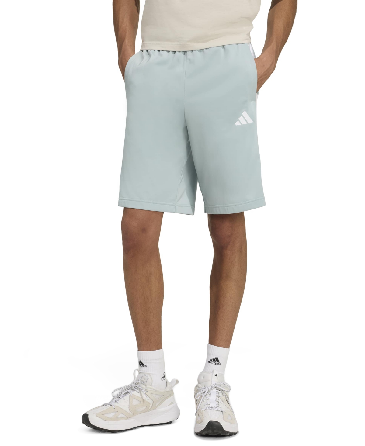 Click here for adidas Mens Three-Stripes 10 Tricot Shorts - Wonde... prices