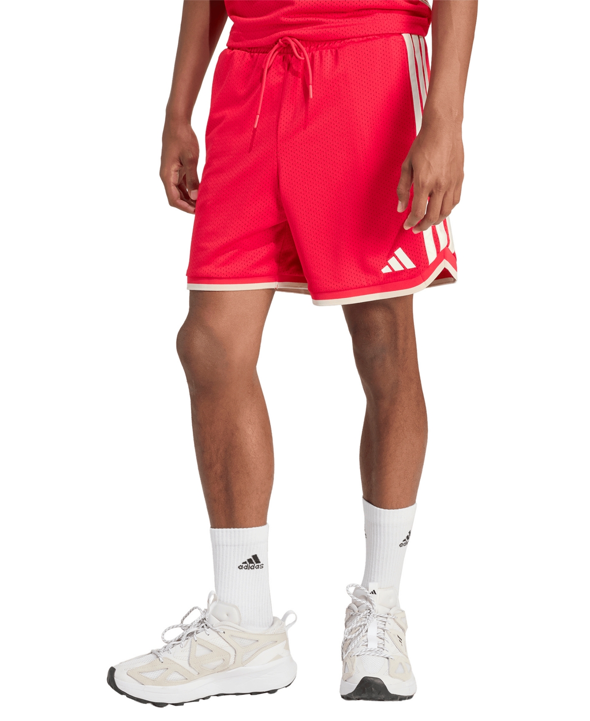 Click here for adidas Mens Stadium Mesh Basketball Shorts - Ruby/... prices