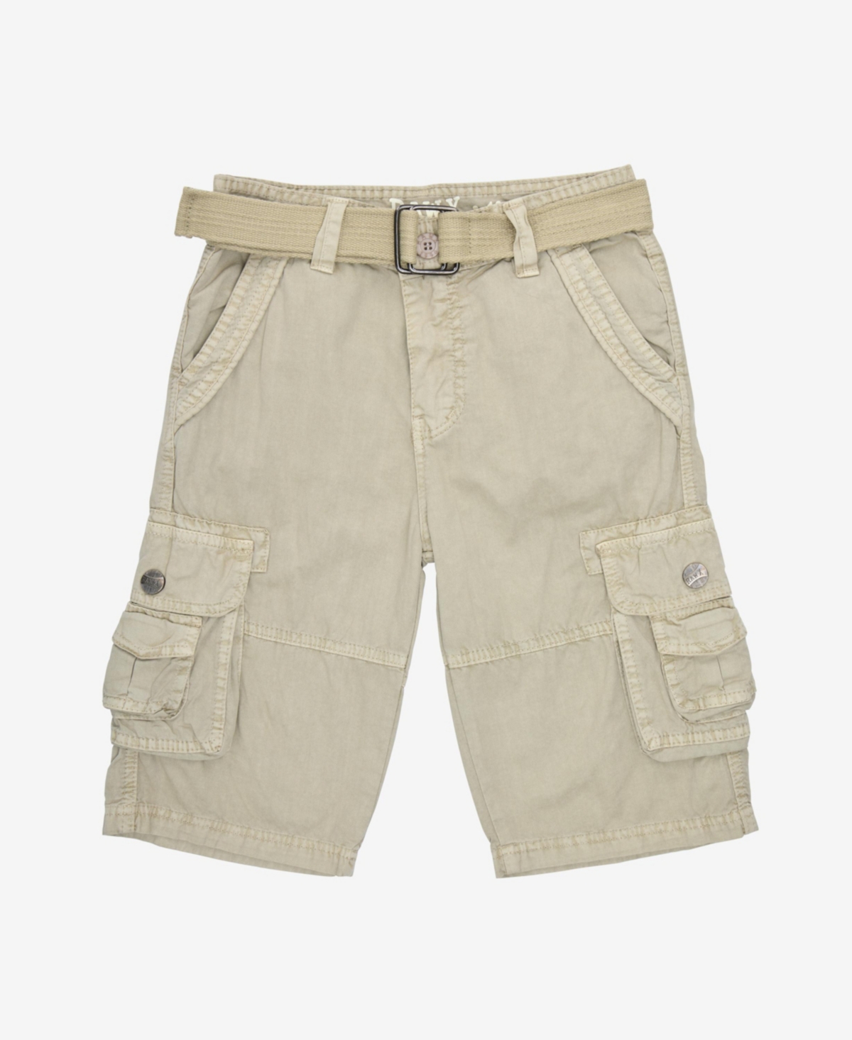 Click here for Raw X Big Boys Belted Twill Cargo Shorts - Stone prices