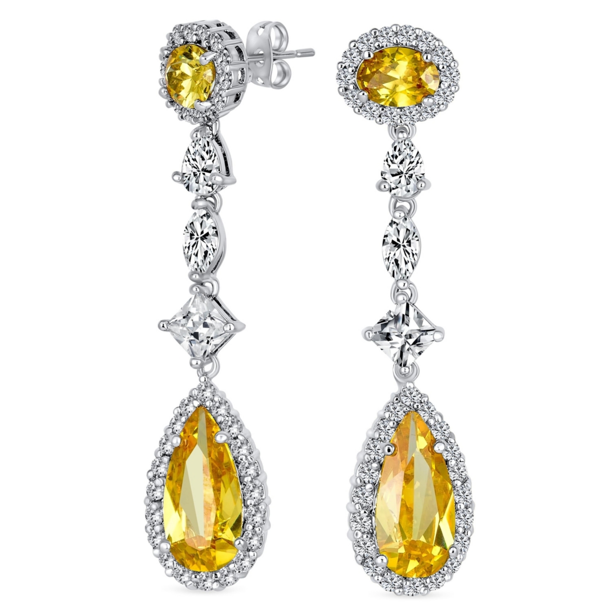 Click here for Bling Jewelry Art Deco Style Canary Yellow Cubic Z... prices