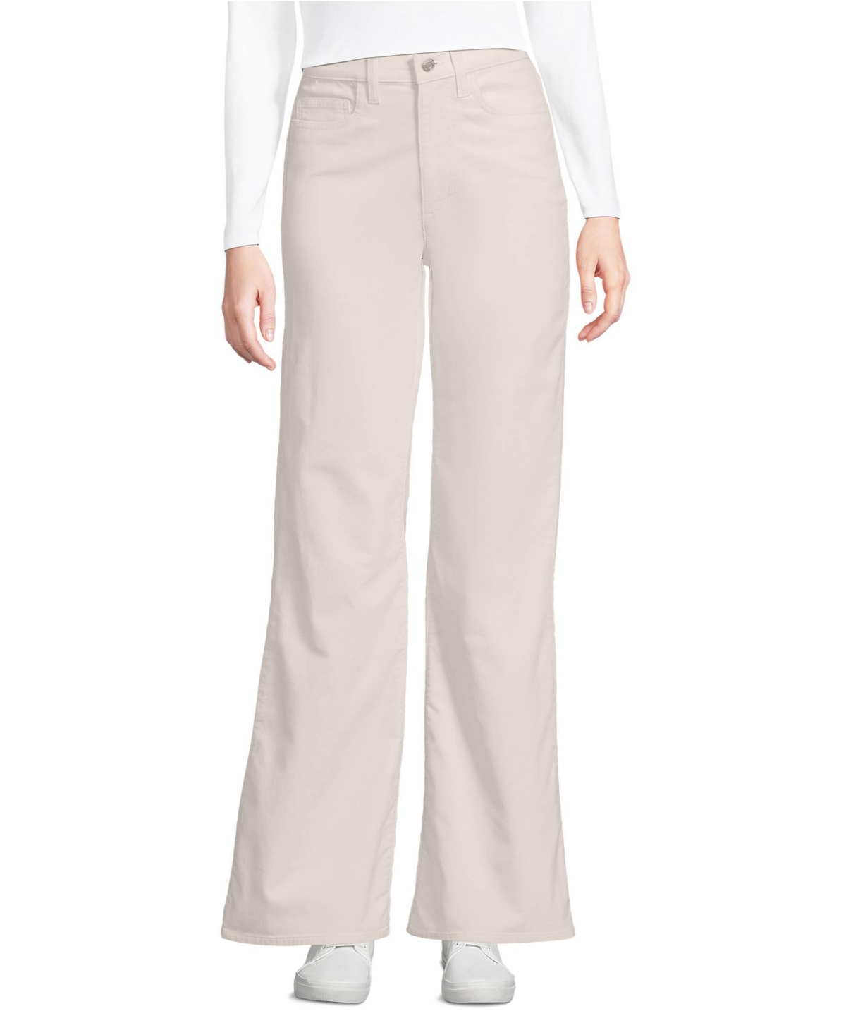 Click here for Lands End Womens Corduroy High Rise Classic Flare... prices