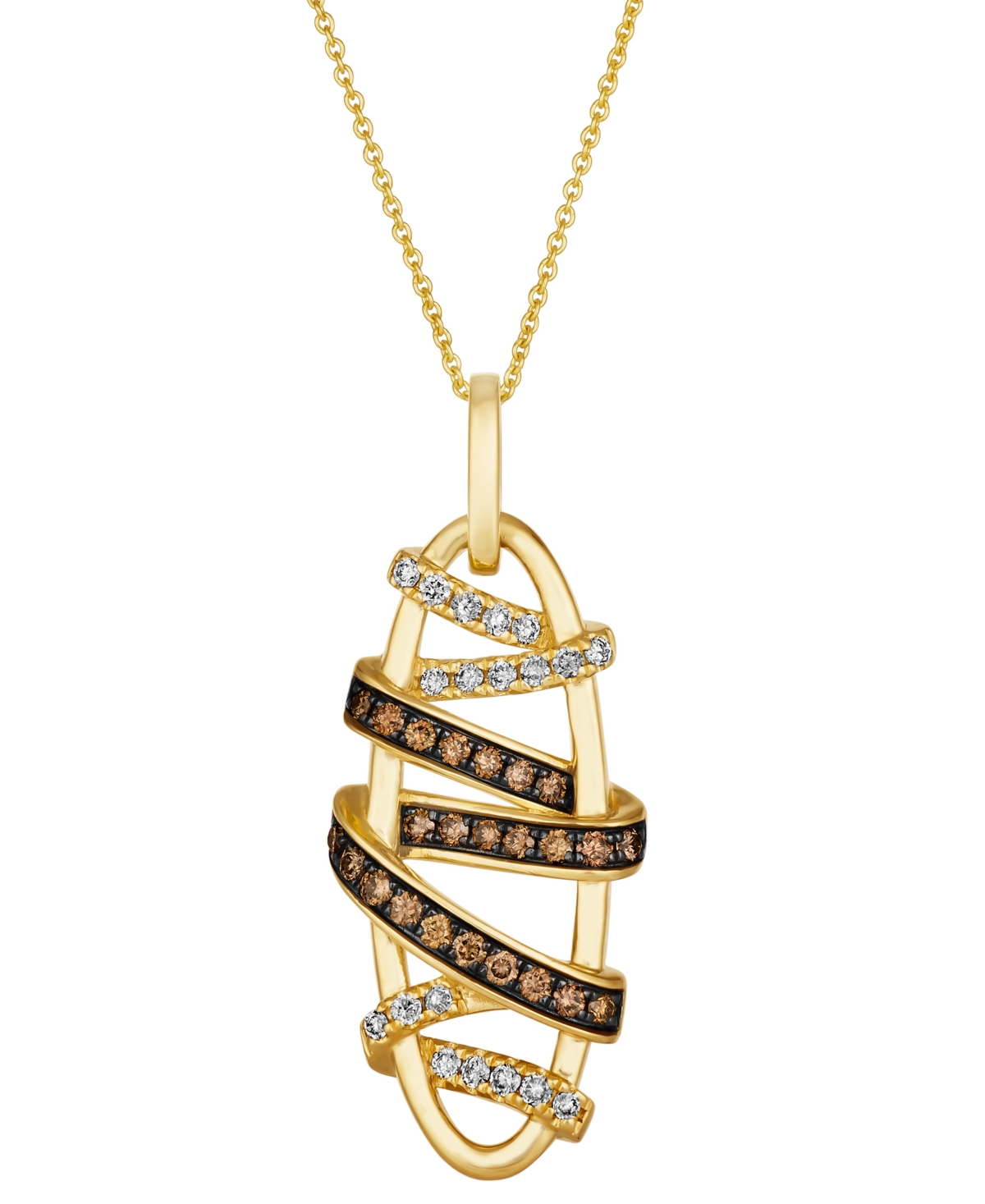 Click here for Le Vian Nude & Chocolate Diamond Pendant Necklace... prices