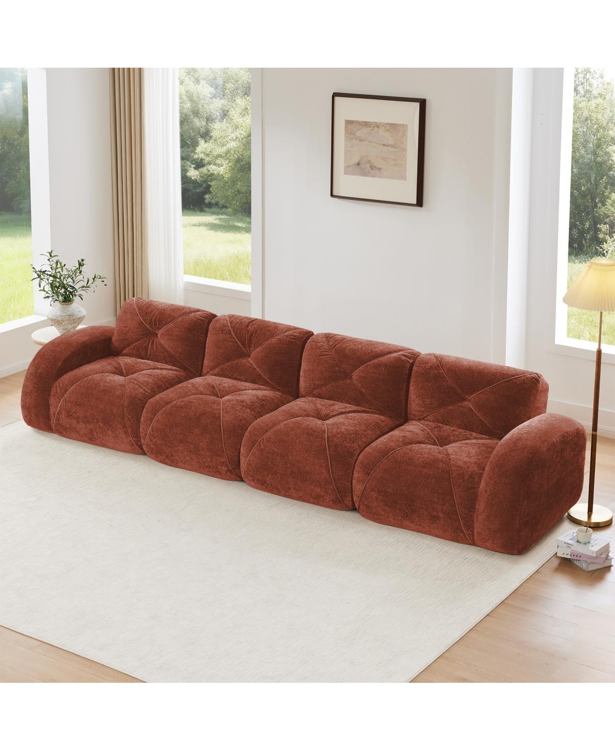 Click here for Streamdale Furniture Soft Velvet Boneless Sofa  Tu... prices