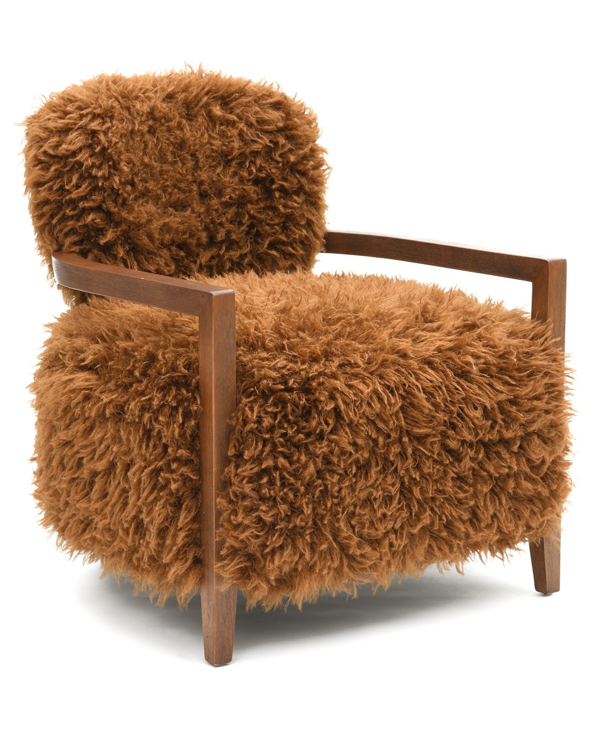 Click here for Lumir 28 upholstery Accent Armchair - Camel Brown prices