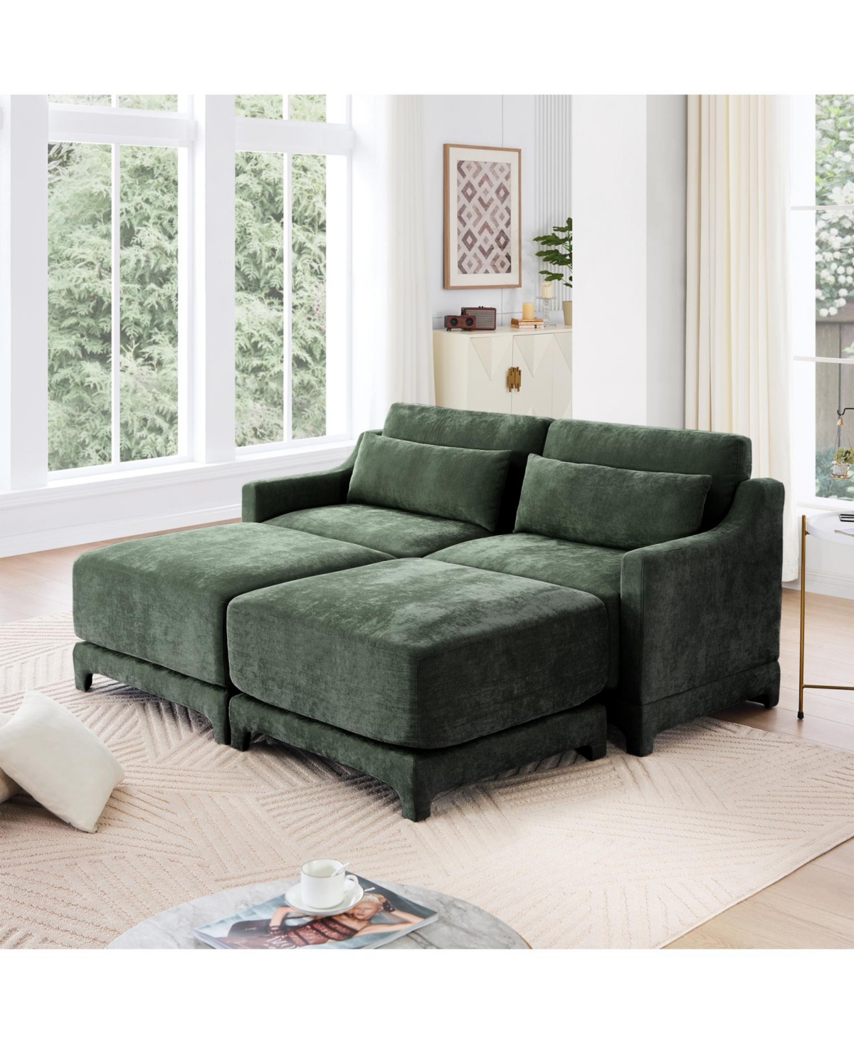 Click here for Streamdale Furniture Chenille 2-Seater Sofa w/ Ott... prices