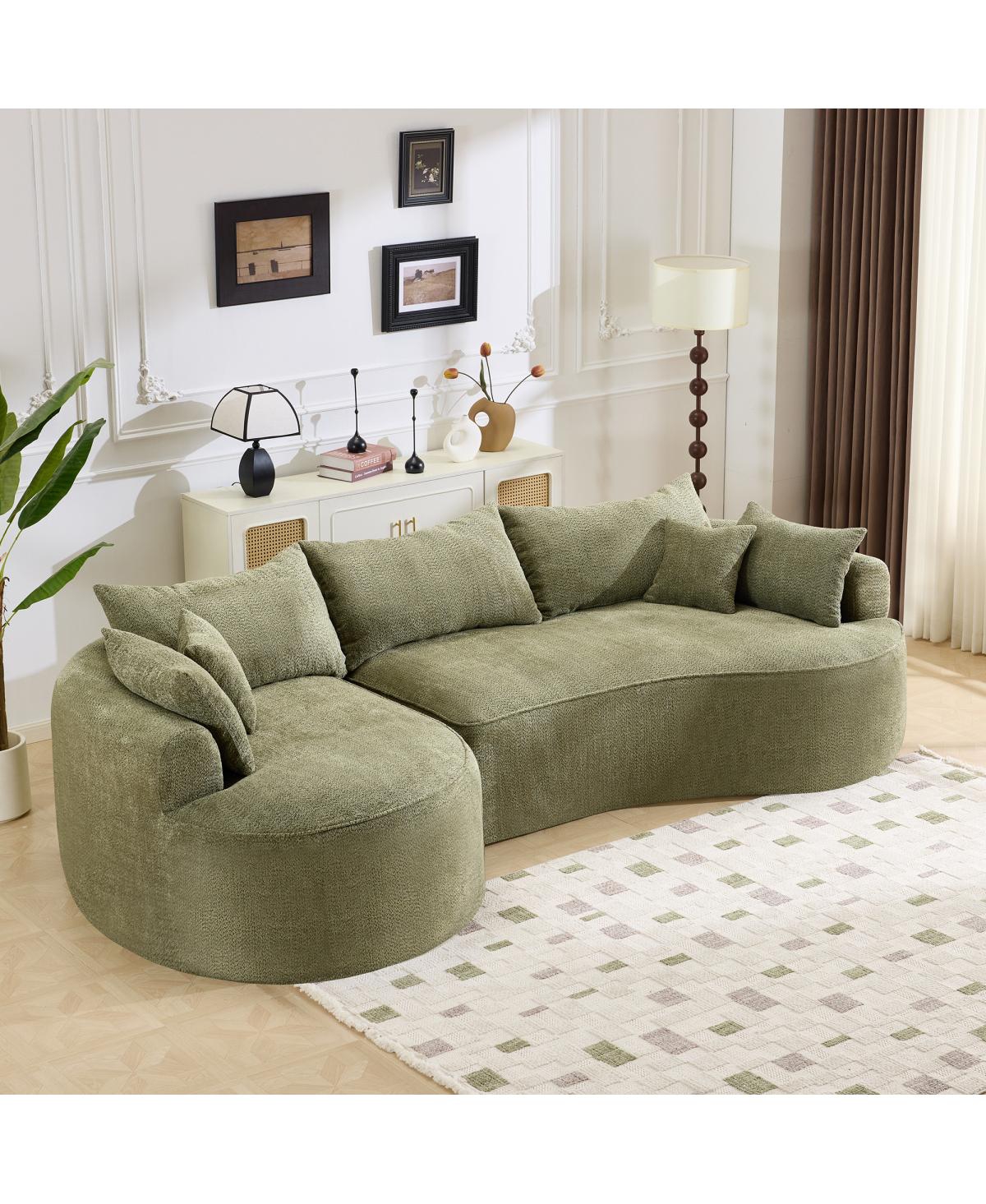 Click here for Streamdale Furniture Streamdale Curved Chenille So... prices