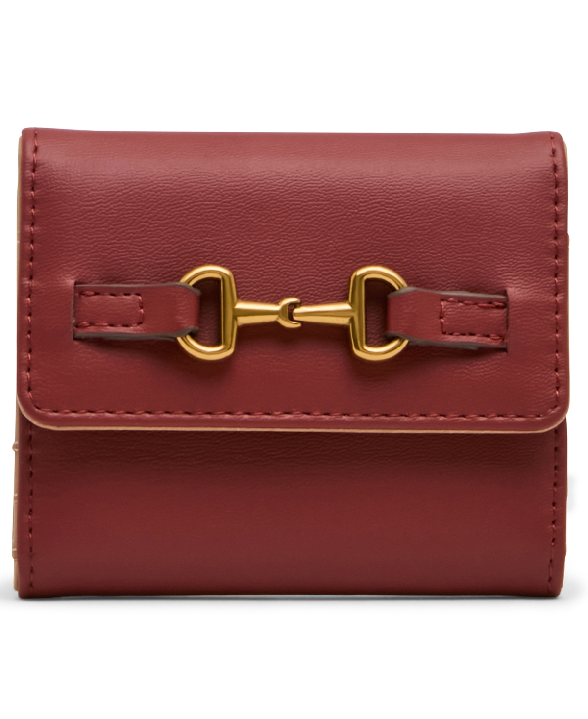 Click here for Anne Klein Horse Bit Trifold Wallet - Red prices