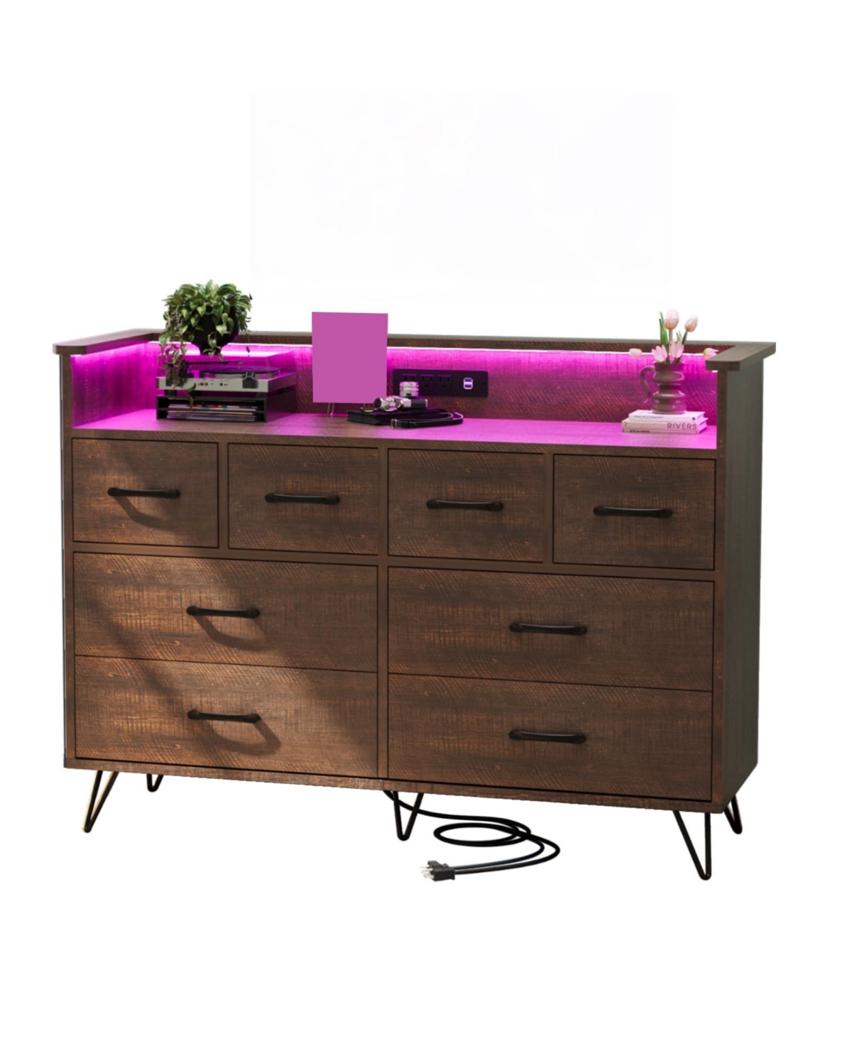 Click here for gaomon 8-Drawer Dresser with Charging Station & Le... prices