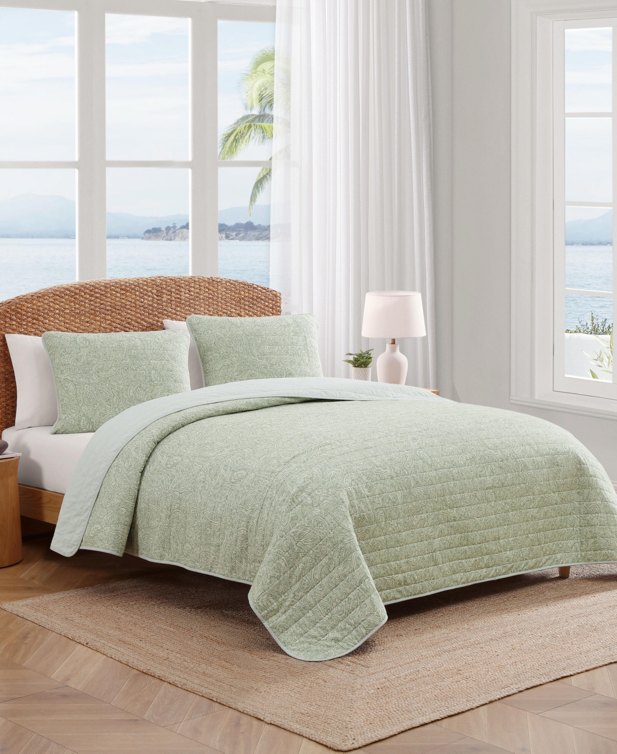 Click here for Tommy Bahama Home Caicos Isle Cotton Reversible 3-... prices