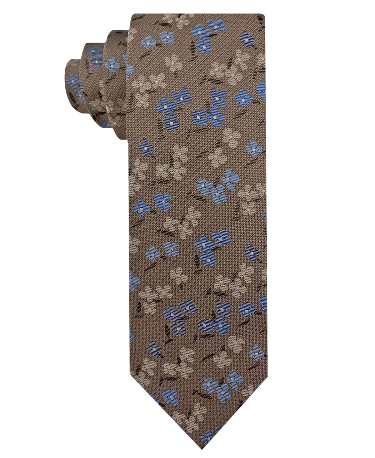 Click here for Van Heusen Mens Small Floral Tie - Taupe prices