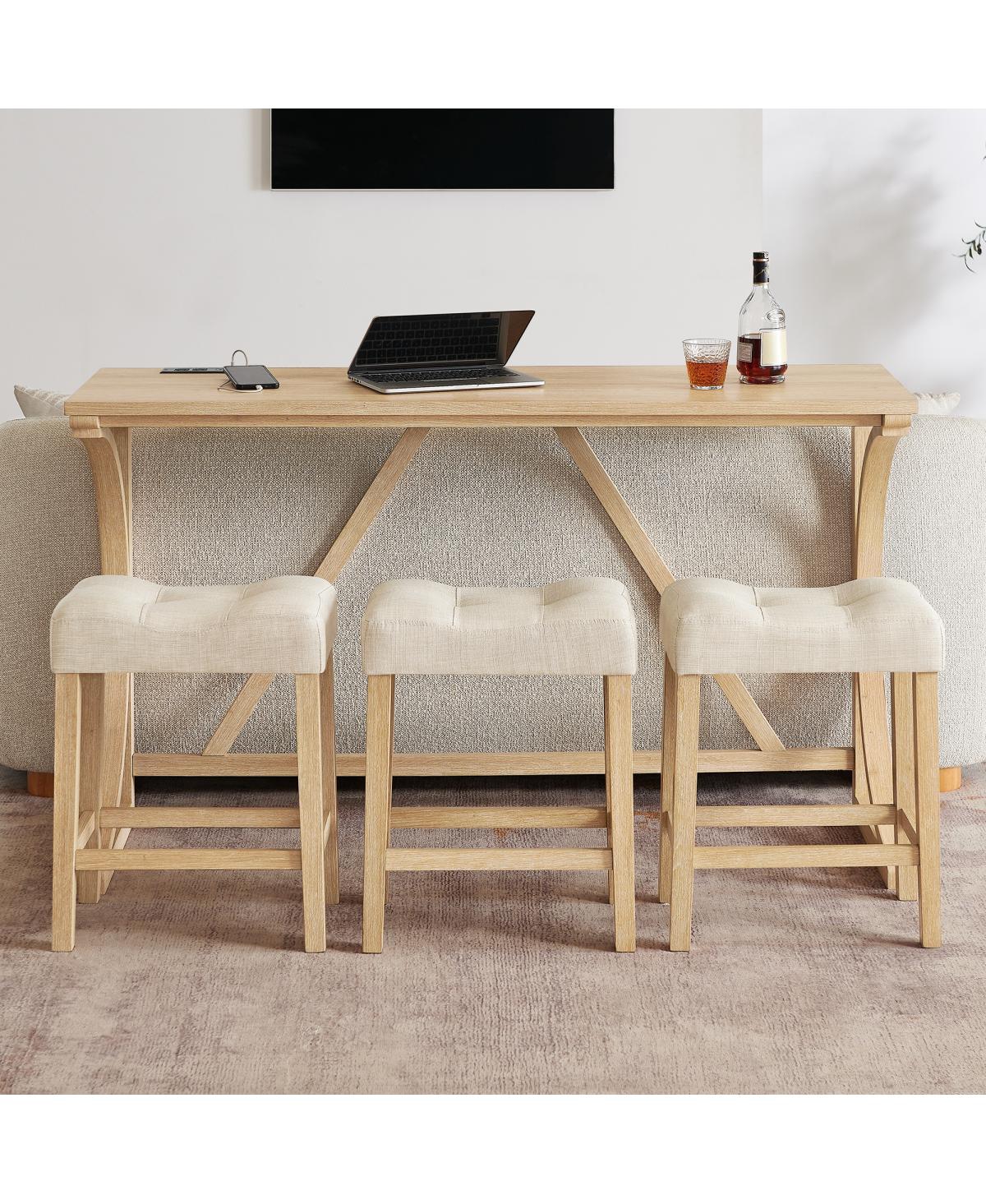 Click here for Streamdale Furniture 59" Bar Table Set with 3... prices