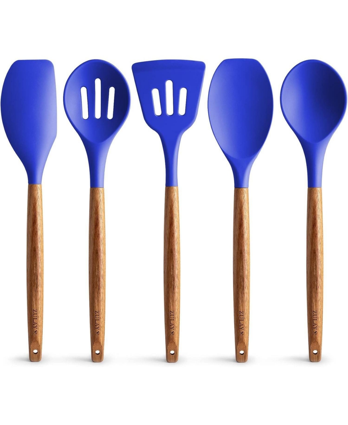 Click here for 5 Piece Silicone Utensils Set with Authentic Acaci... prices