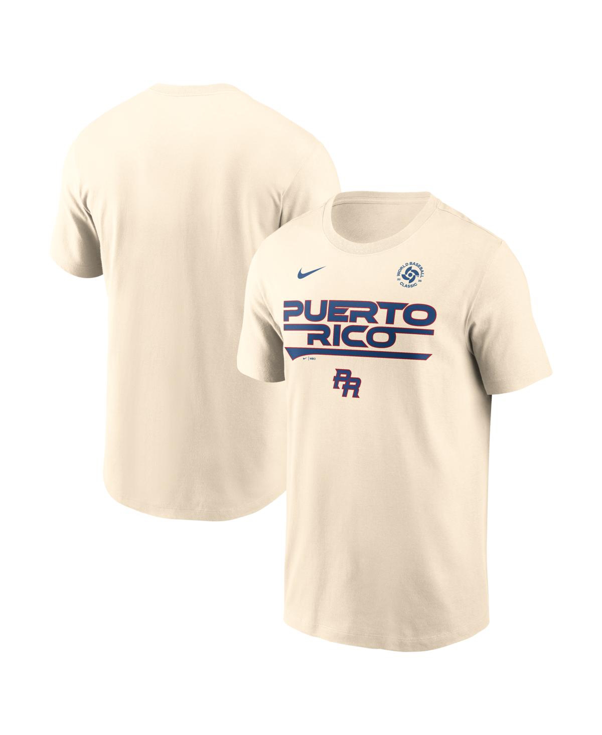 Click here for Nike Mens Cream Puerto Rico Baseball 2026 World Ba... prices