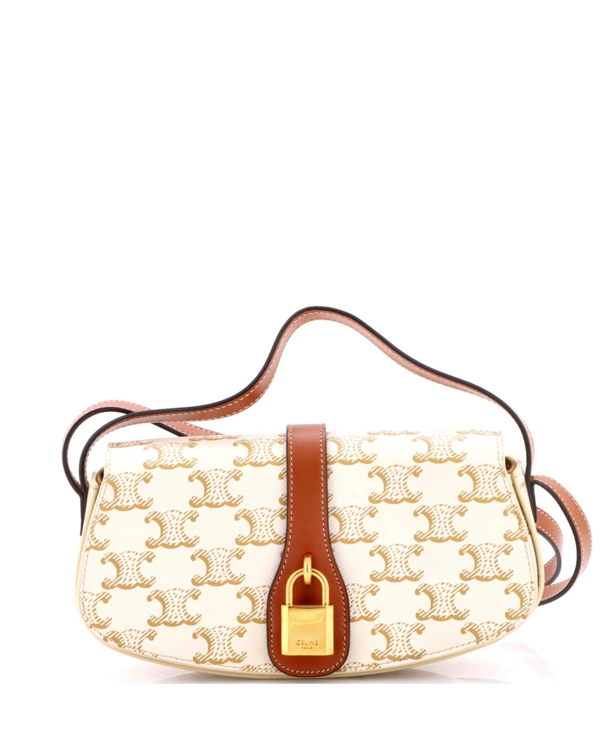 Click here for Pre-Owned Celine Tabou Clutch with Strap Triomphe... prices