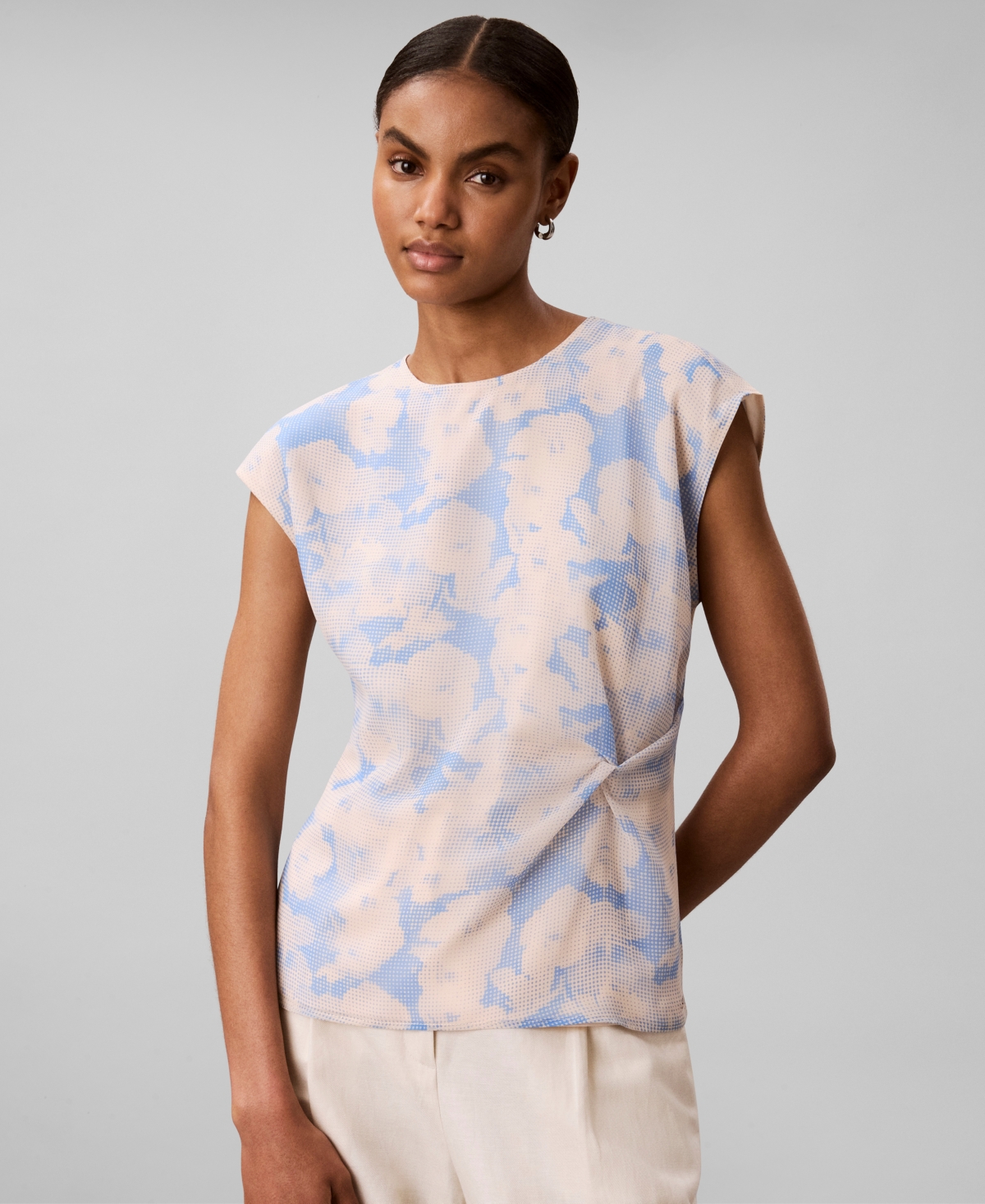 Click here for Calvin Klein Womens Short-Sleeve Classic-Fit Crew-... prices