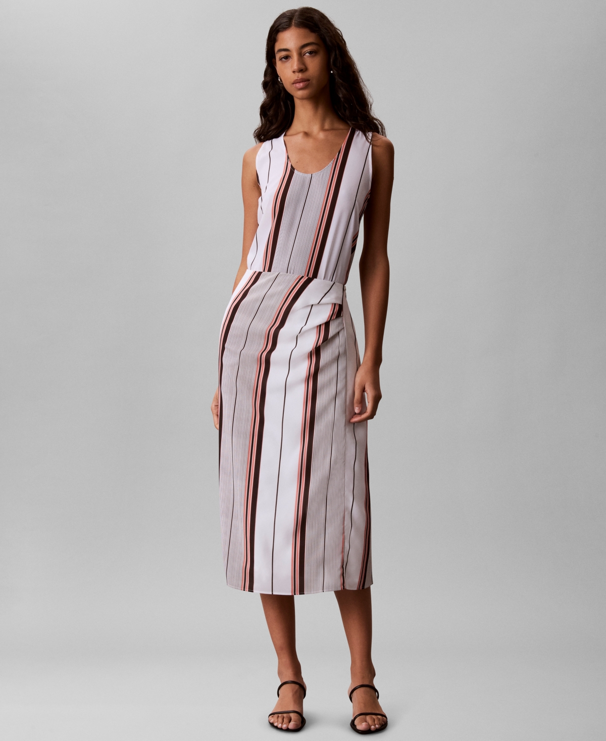 Click here for Calvin Klein Womens Classic-Fit Stripe Midi Skirt... prices