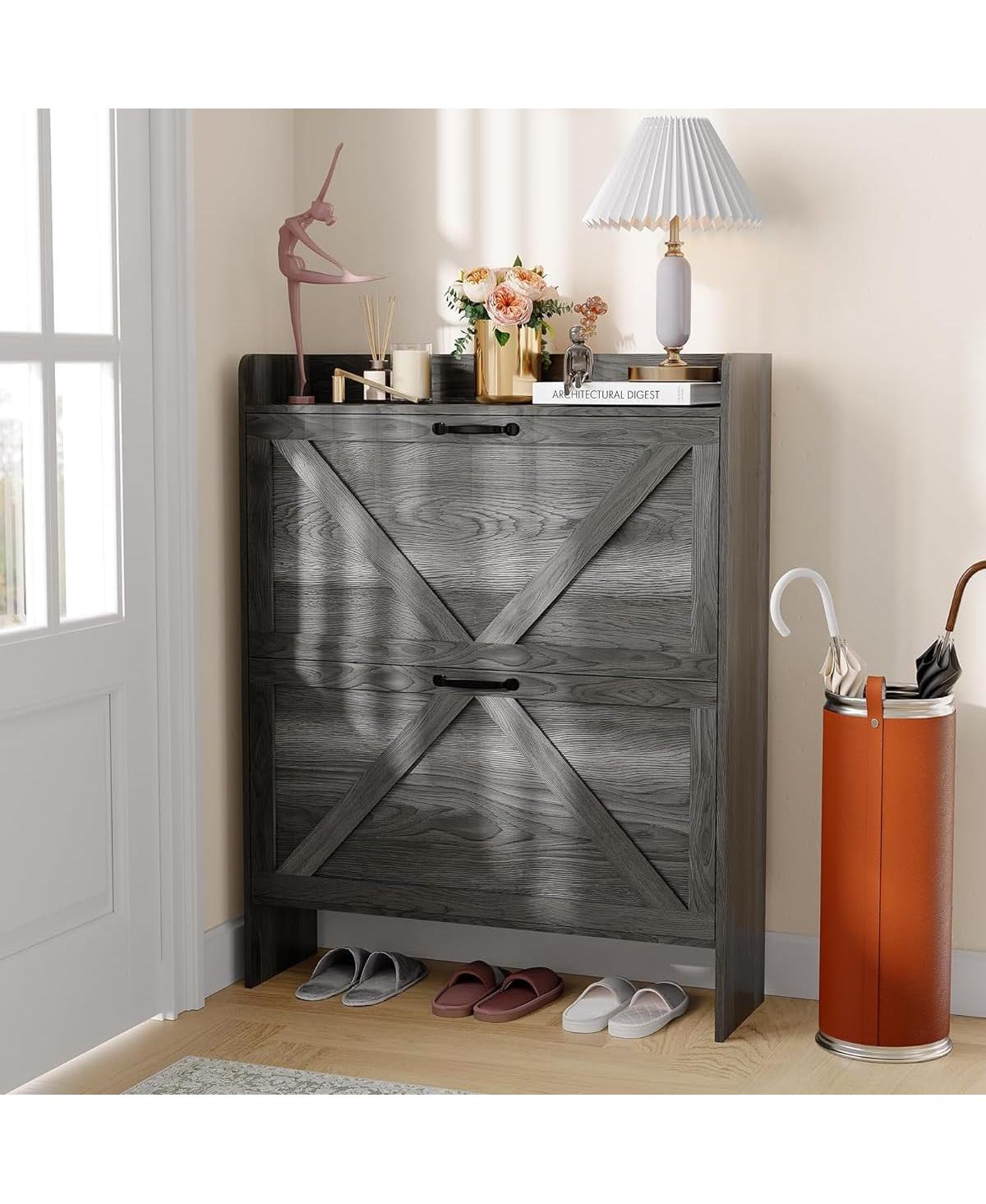 Click here for gaomon Narrow Freestanding Shoe Storage Cabinet wi... prices