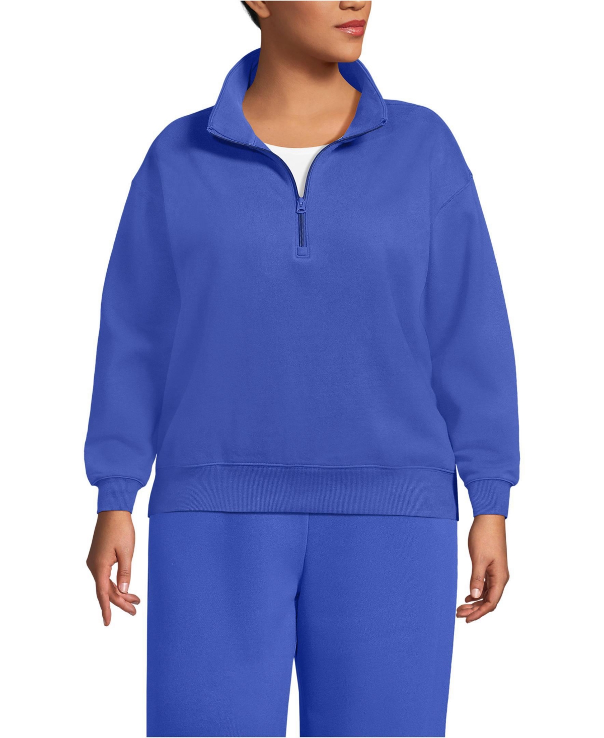 Click here for Lands End Plus Size Serious Sweats Relaxed Quarter... prices
