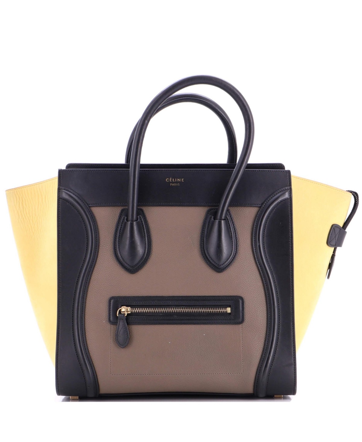 Click here for Pre-Owned Celine Mini Tricolor Luggage Bag Leather... prices