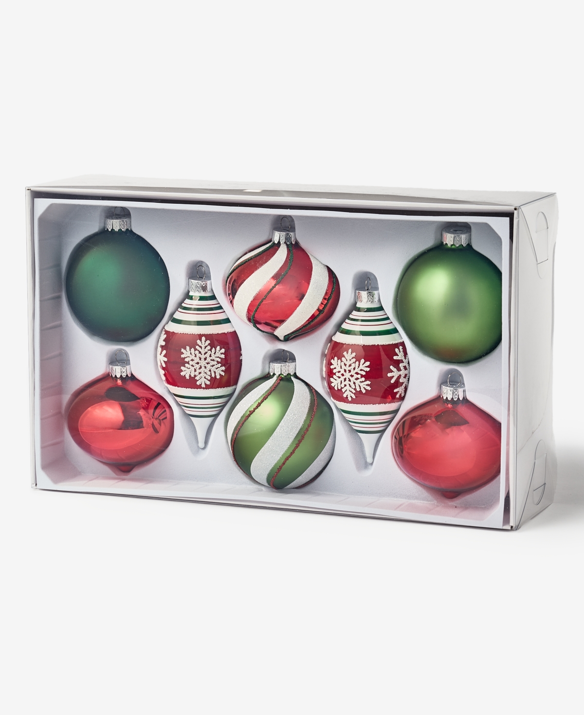 Click here for Holiday Lane Heritage Glass Red & Green Mixed Orna... prices