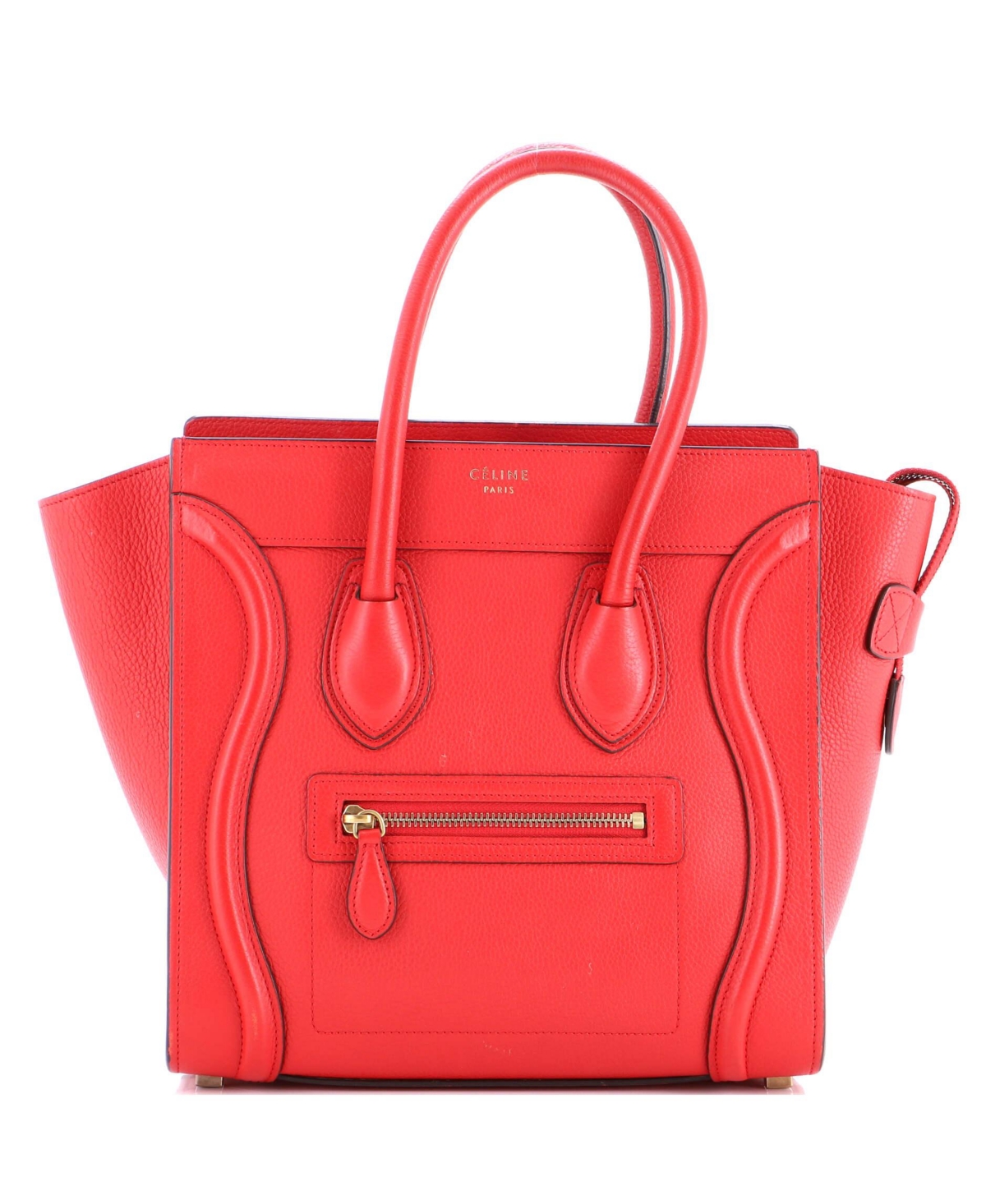 Click here for Pre-Owned Celine Micro Luggage Bag Grainy Leather... prices