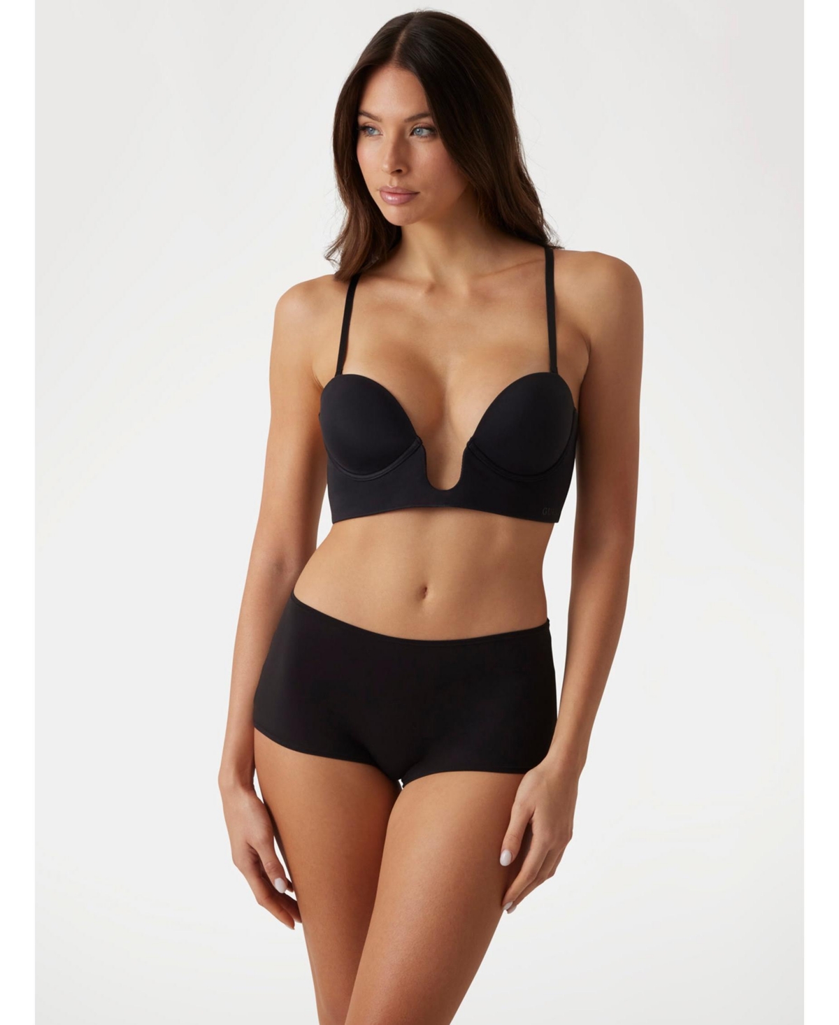 Click here for Guess Womens Eveline Deep Plunge Bra - Black prices