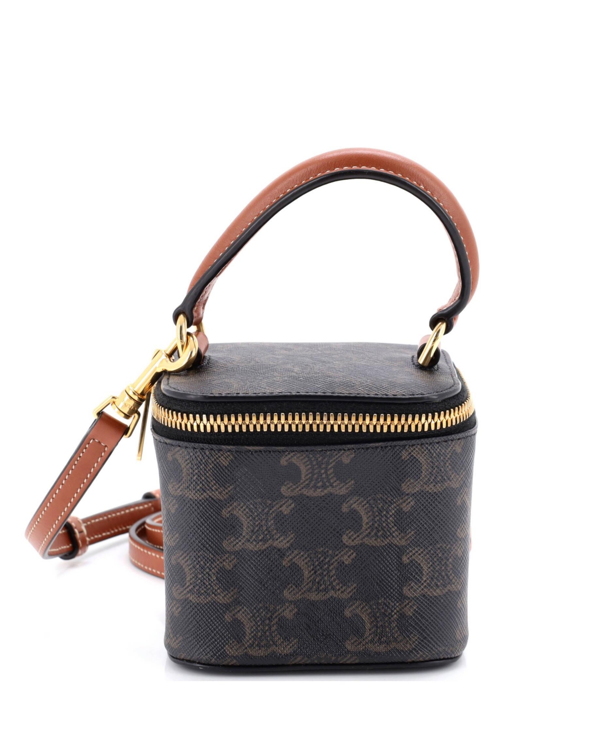 Click here for Pre-Owned Celine Mini Top Handle Square Vanity Cas... prices