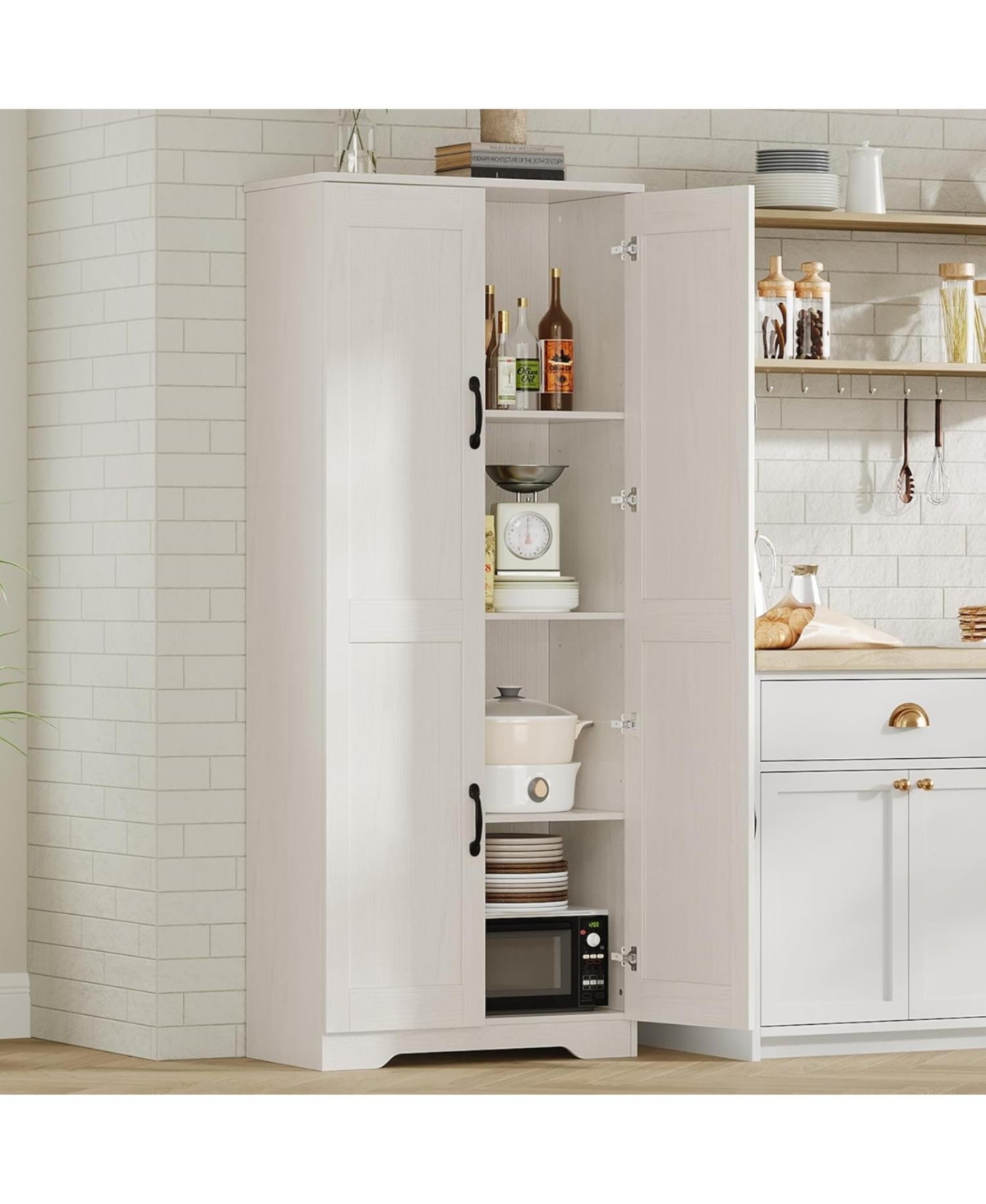 Click here for gaomon Tall Kitchen Pantry Cabinet  60 in Storage... prices